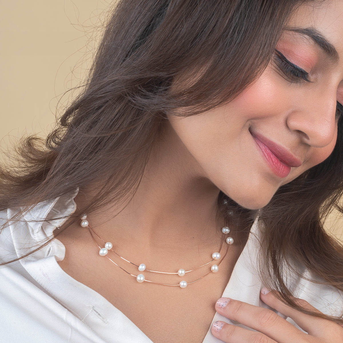 Two Line Pearl Necklaces – Silversheen